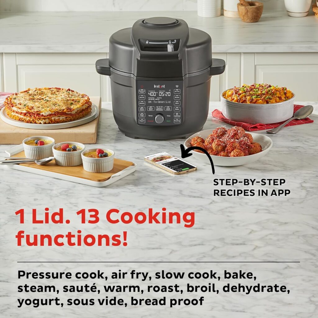 Instant Pot Air Fryer Combo: 13-in-1 Smart Cooker - Emerald Lifestyle