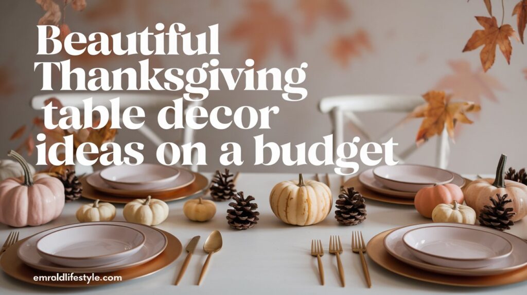 Budget Thanksgiving Table Décor - Emerald Lifestyle