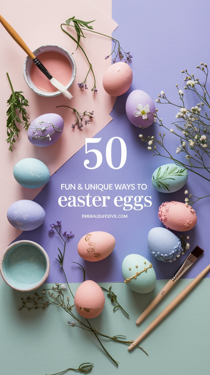 Easter Eggs - 50 Fun and Unique Ways to Decorate Easter Eggs- Emerald ...