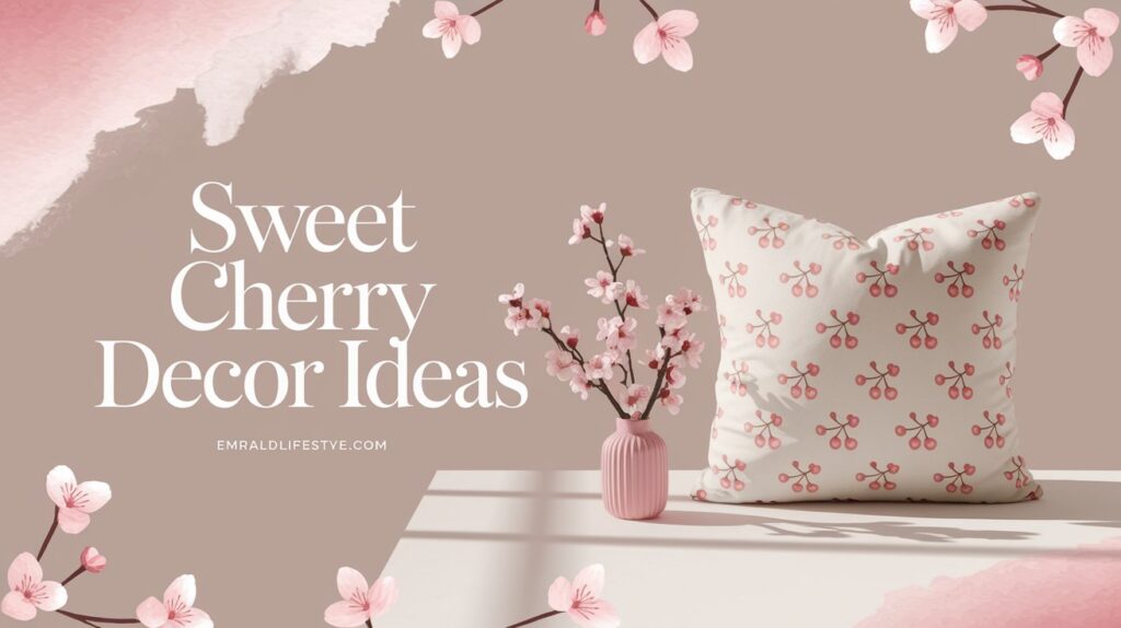Cherry Aesthetic Decor – 15 Sweet & Stylish Room Ideas - Emerald Lifestyle